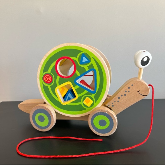 Hape | Toys | Hape Walk A Long Snail Wooden Toddler Pull Toy Award ...